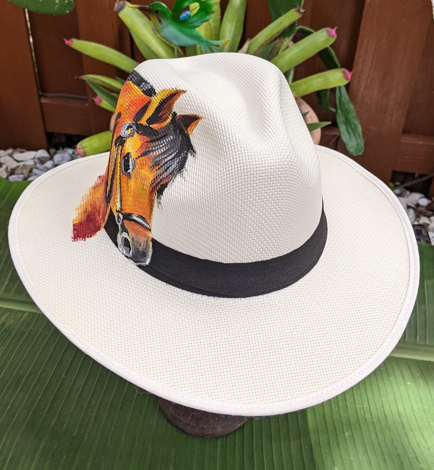 Horses Hat, Hats Painted by Hand, Colombian & Mexican Hats, Aguadeño ...