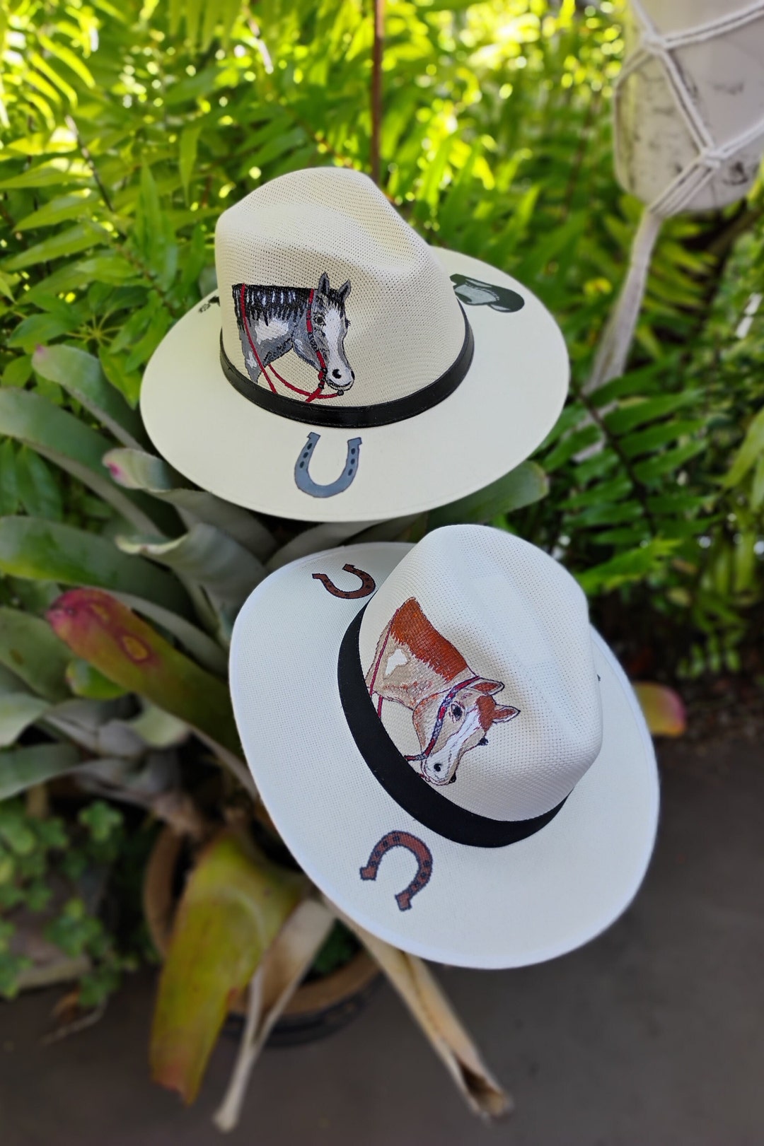 Horses Hats, Painted by Hand, Hats Painted by Hand - Etsy