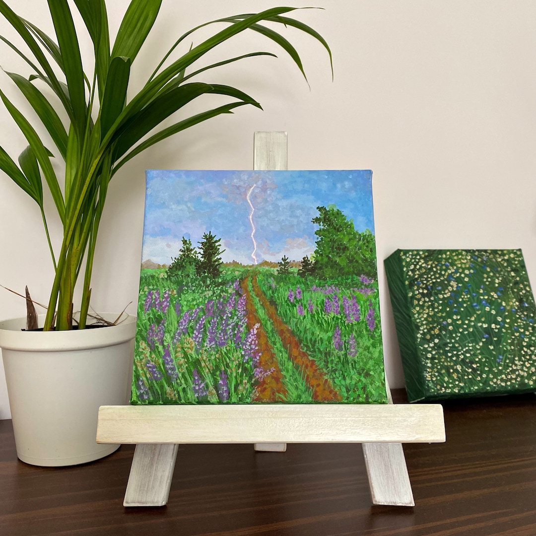 Original 100% Hand Painted Oil Paintings on Canvas Stretched Wall Art ...