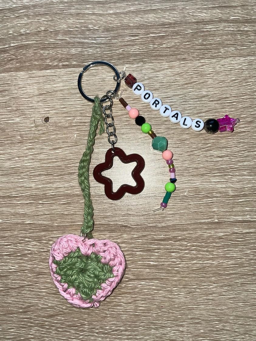 Custom Crochet Heart Keychains| Heart Crochet Decor | Amigurumi ...