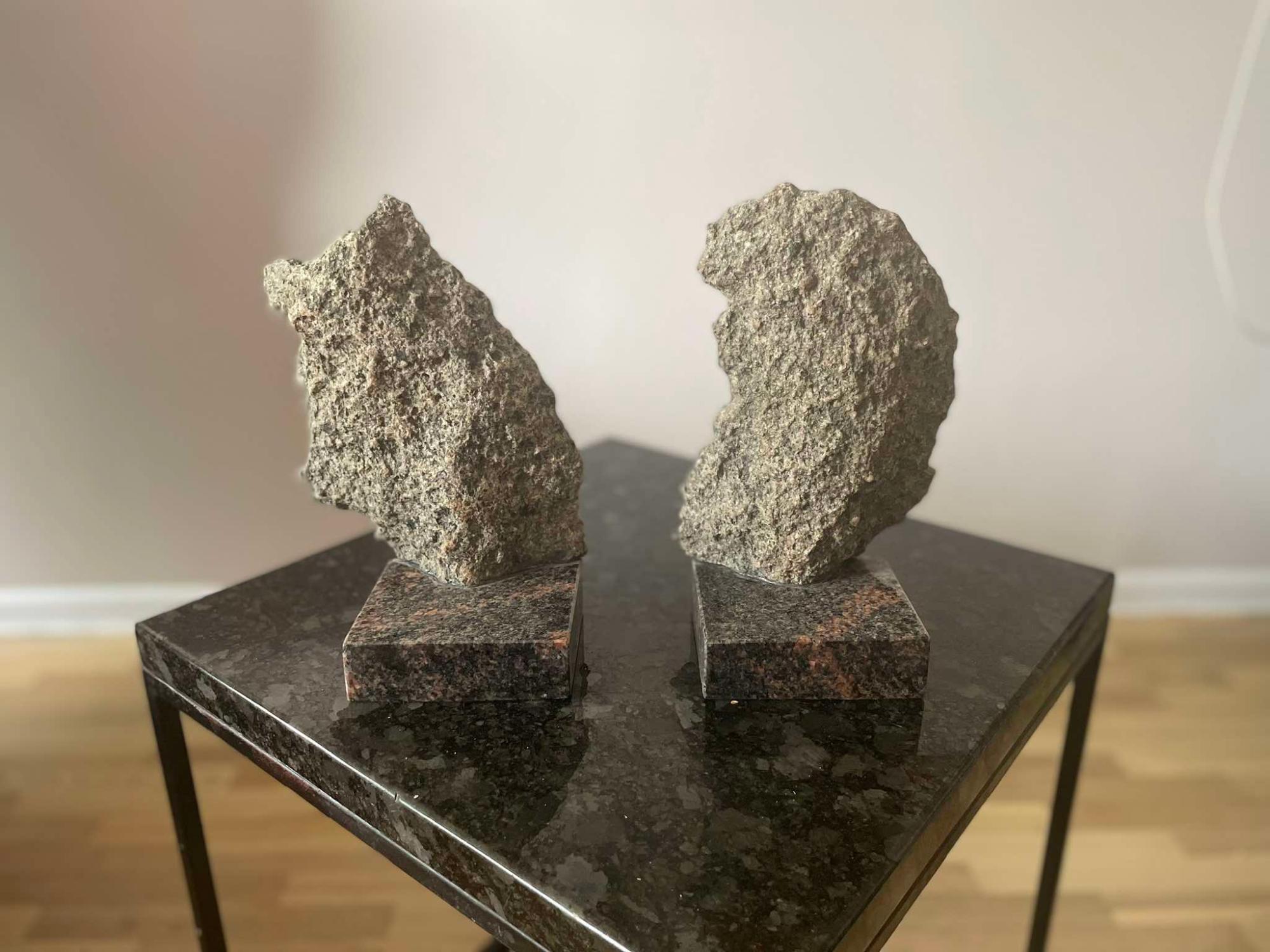 Handcrafted Stone Book Holder, Rustic Stone Book Stand, Natural Granite ...