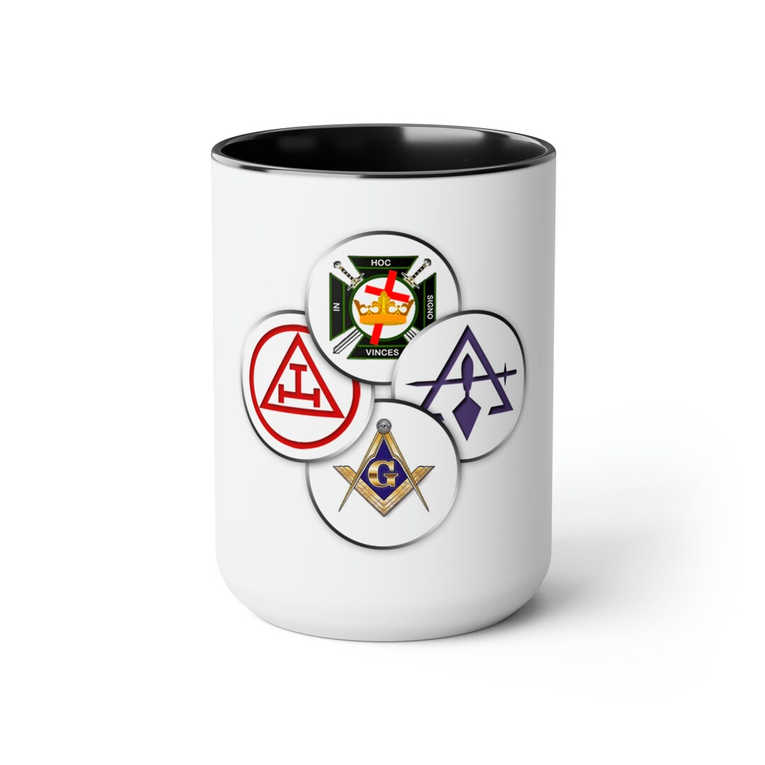 York Rite Masonic Two-tone Coffee Mugs 15oz - Etsy