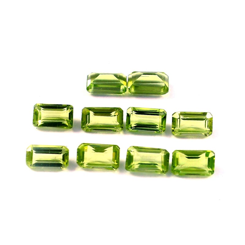 Octagon Peridot Beads - Etsy