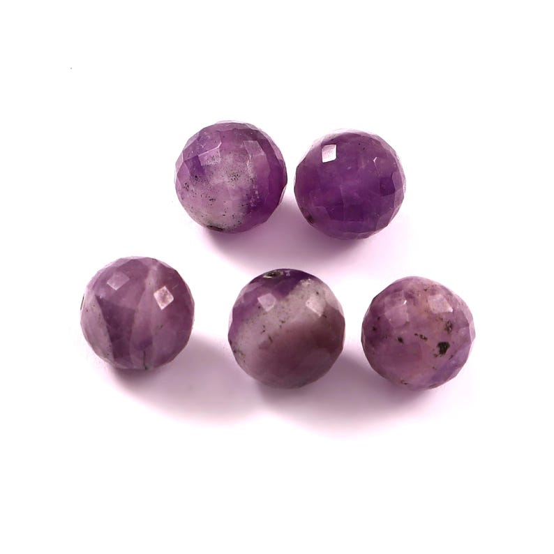 AAA Chevron Amethyst Faceted Balls, Crystal Spheres Loose Gemstone ...