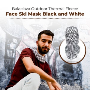 Palestinian Kufiya Style Ski Mask Face Mask Balaclava Keffiyeh Neck ...