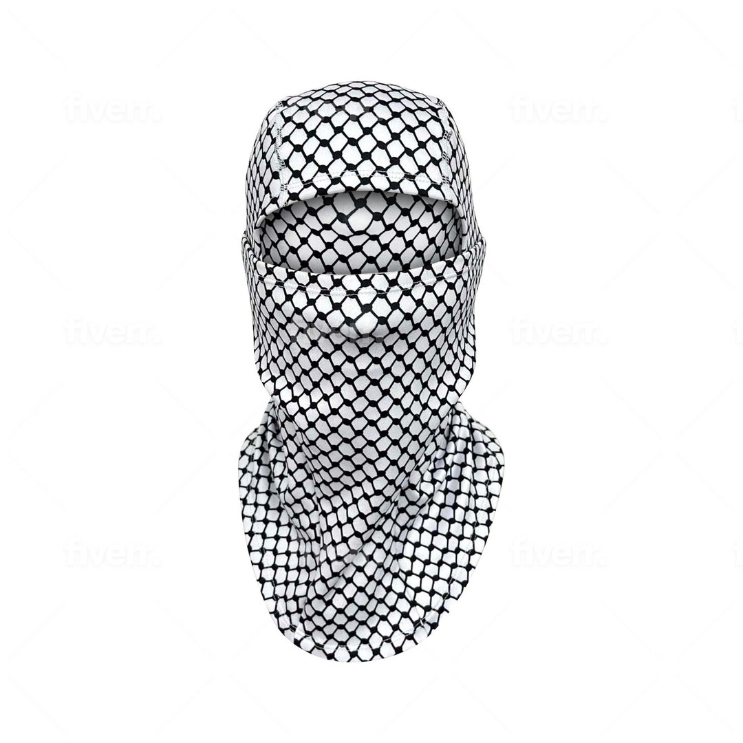 Palestinian Kufiya Style Ski Mask Face Mask Balaclava Keffiyeh Neck ...