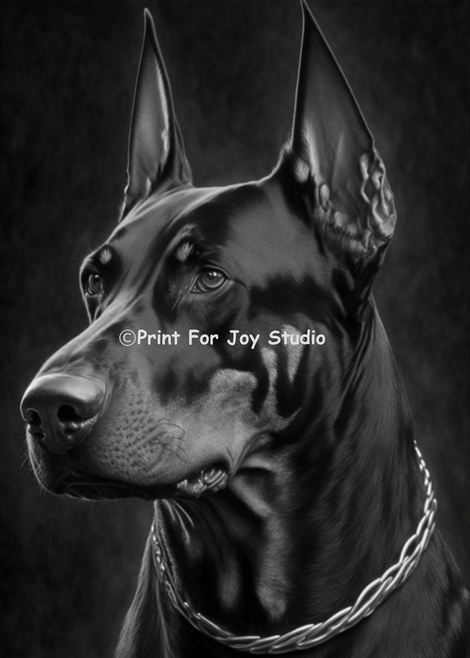 Stunning Doberman Wall Art. Printable Download, Doberman, Doberman Art ...