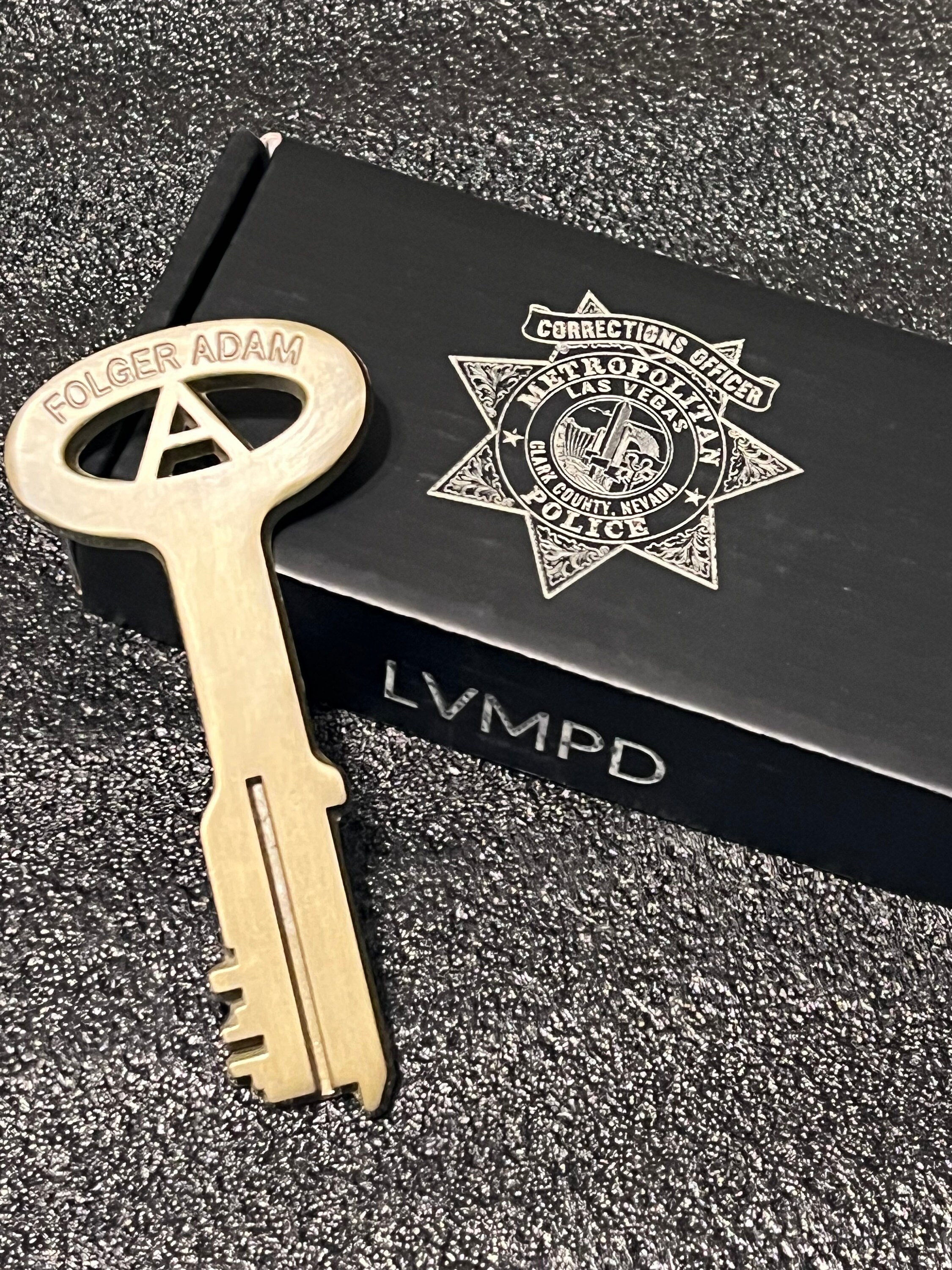 Replica Folgers Adams Prison Key-for Corrections Officer, Law Enforcement