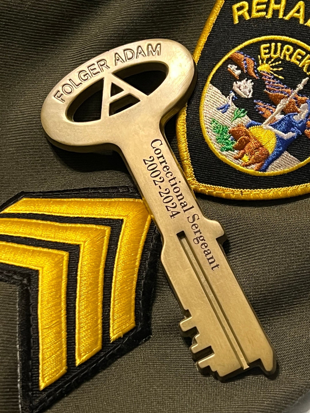 Handmade Replica Prison Key With Personalized Engraving A - Etsy
