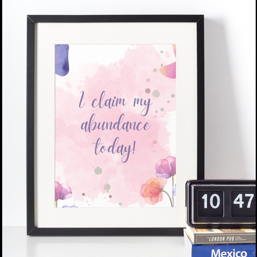 Motivational Quote Wall Art I Printable Quotes I Digital Wall Print ...