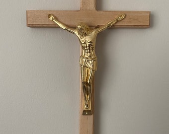 Large Traditional Crucifix Dark Oak Finish - Etsy