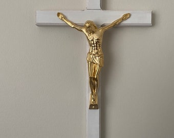 Large Traditional Crucifix Dark Oak Finish - Etsy