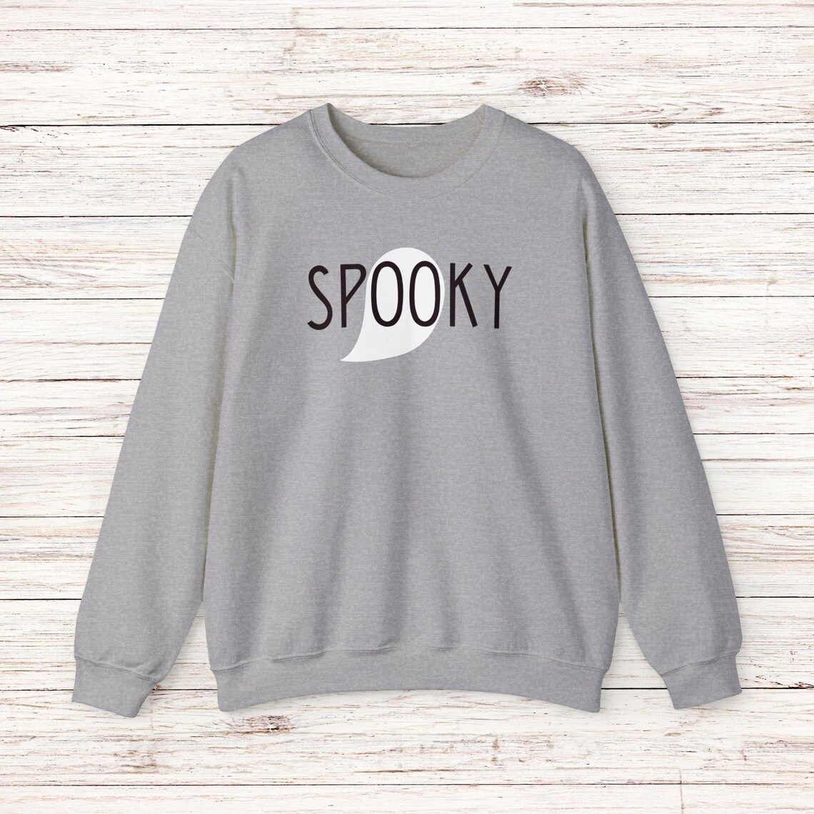 Spooky Ghost Sweatshirt, Halloween Sweatshirt, Nerd Ghost Crewneck - Etsy