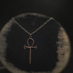 Vampire Ankh Pendant Necklace, Gothic Jewellery, Goth, Punk, Emo, Rock ...