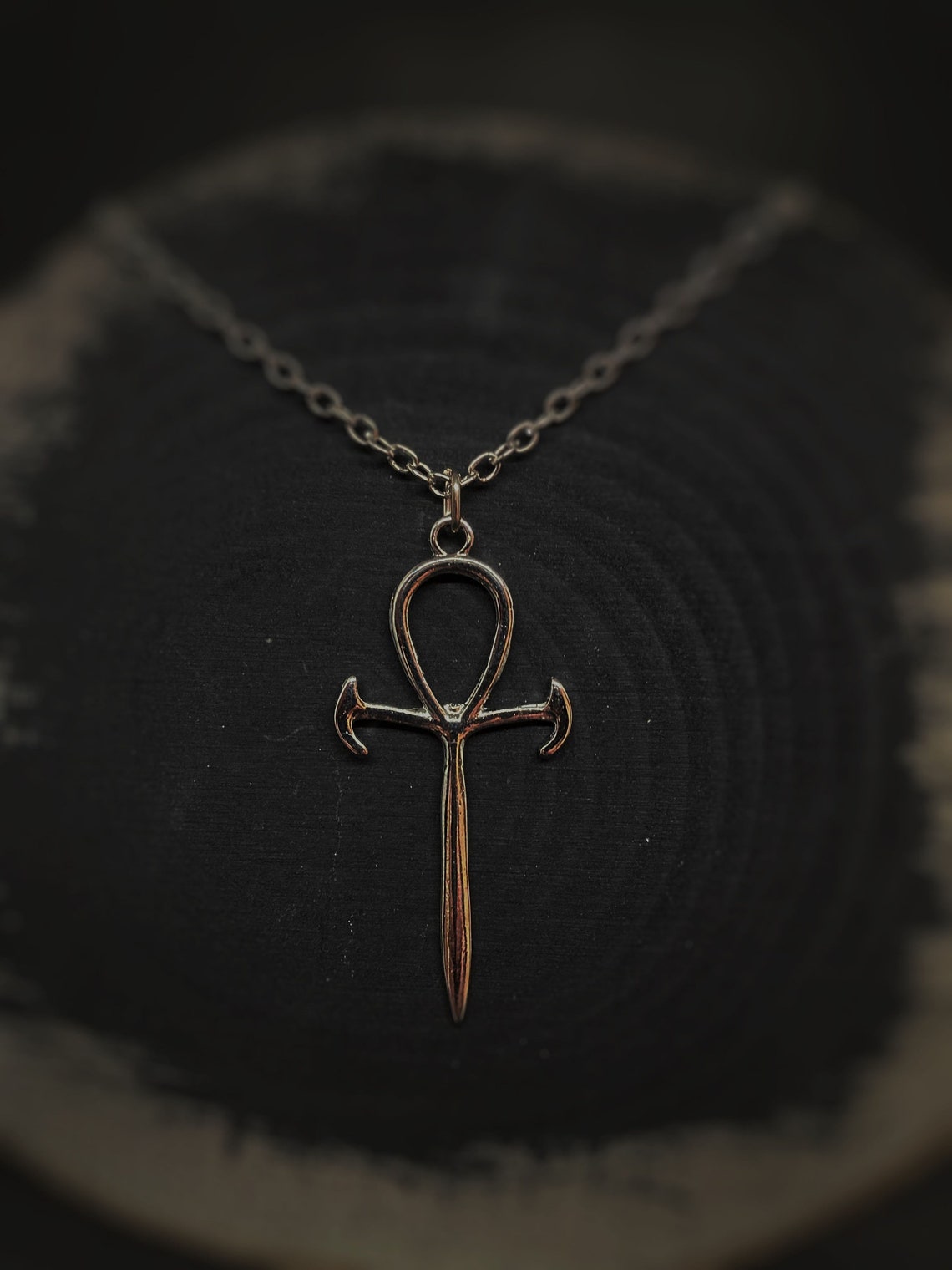Vampire Ankh Pendant Necklace, Gothic Jewellery, Goth, Punk, Emo, Rock ...