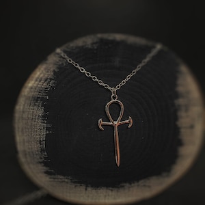 Vampire Ankh Pendant Necklace, Gothic Jewellery, Goth, Punk, Emo, Rock ...