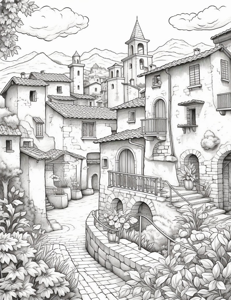 Italy Coloring Book Pages, Coloring Page Italy, Printable Italy Europe ...