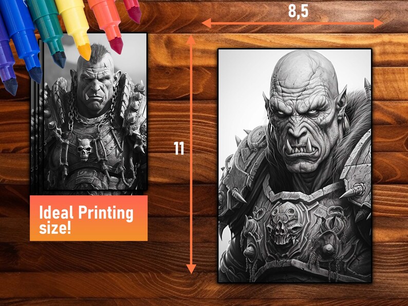 12 Trolls Adult Coloring Page Book, Fantasy Colouring Pages, Printable ...