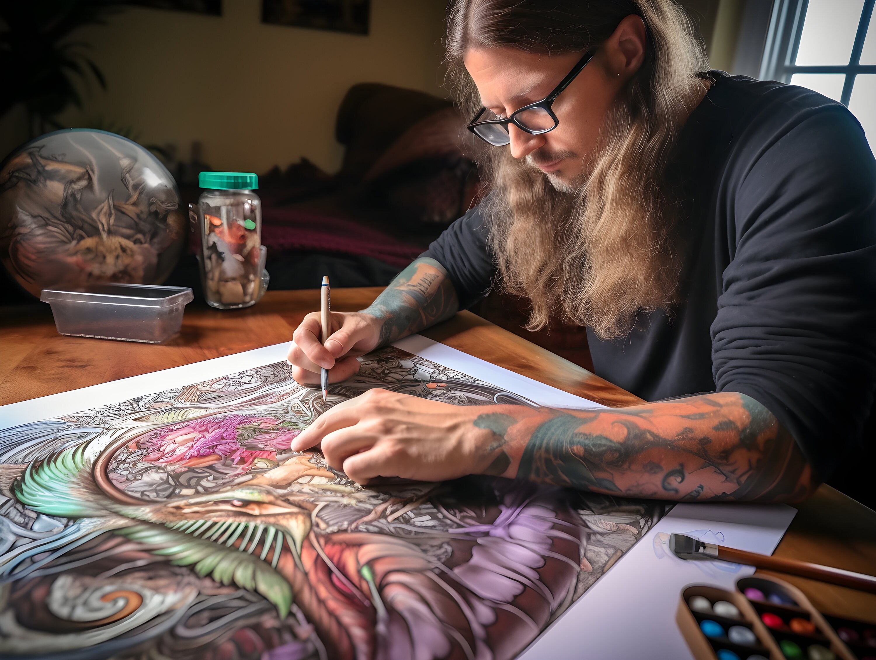 12 Trolls Adult Coloring Page Book, Fantasy Colouring Pages, Printable ...