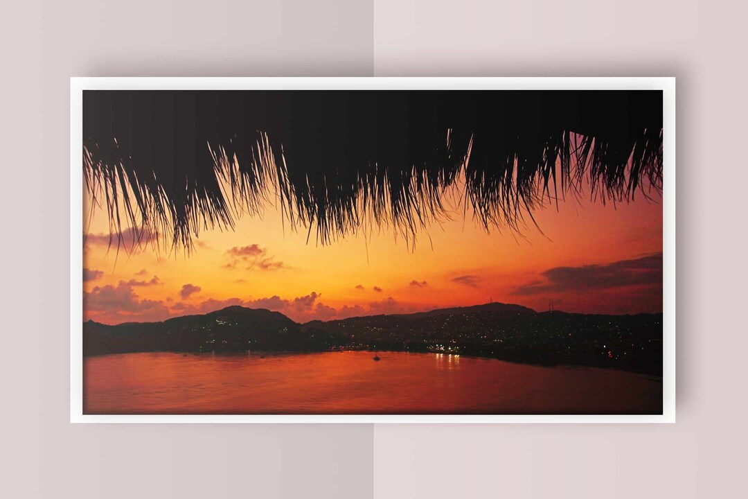 Frame TV Art - Tropical Sunset Photo - Original Digital Print ...