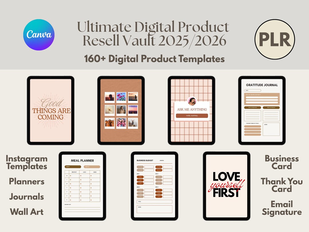 160+ Digital Product Templates | Done for You to Resell PLR | Digital ...