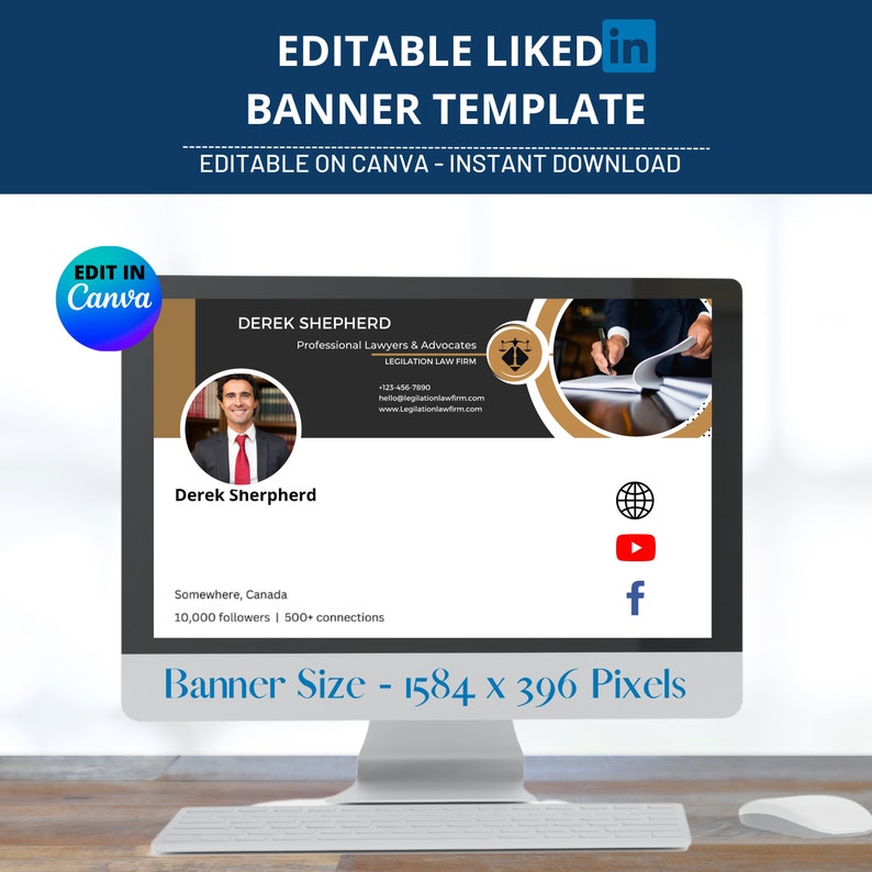 LINKEDIN BANNER for Lawyers Linkedin Banner for Your - Etsy