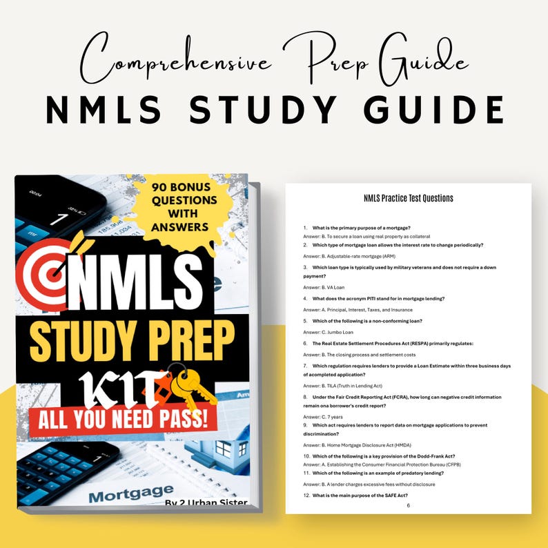 The Ultimate NMLS Mortgage Loan Originator Study Guide With Bonus ...