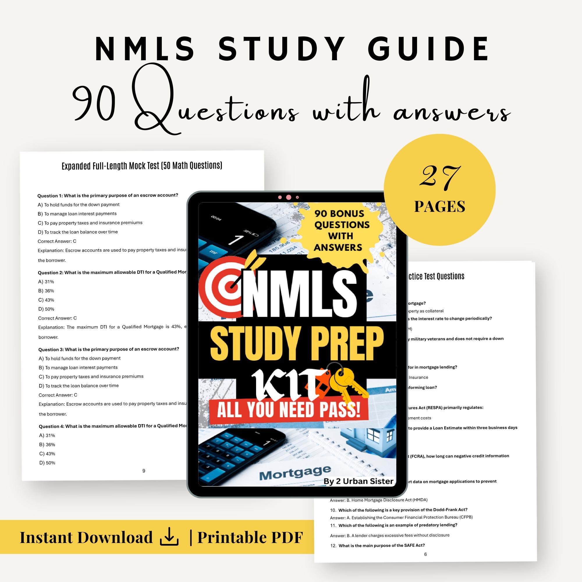 The Ultimate NMLS Mortgage Loan Originator Study Guide With Bonus ...