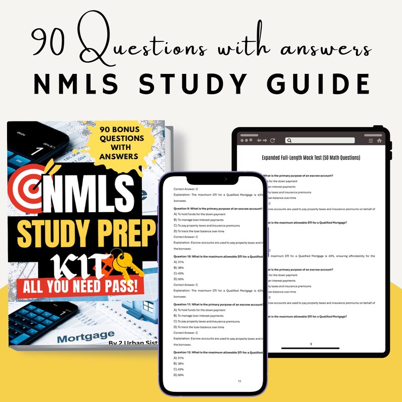 The Ultimate NMLS Mortgage Loan Originator Study Guide With Bonus ...