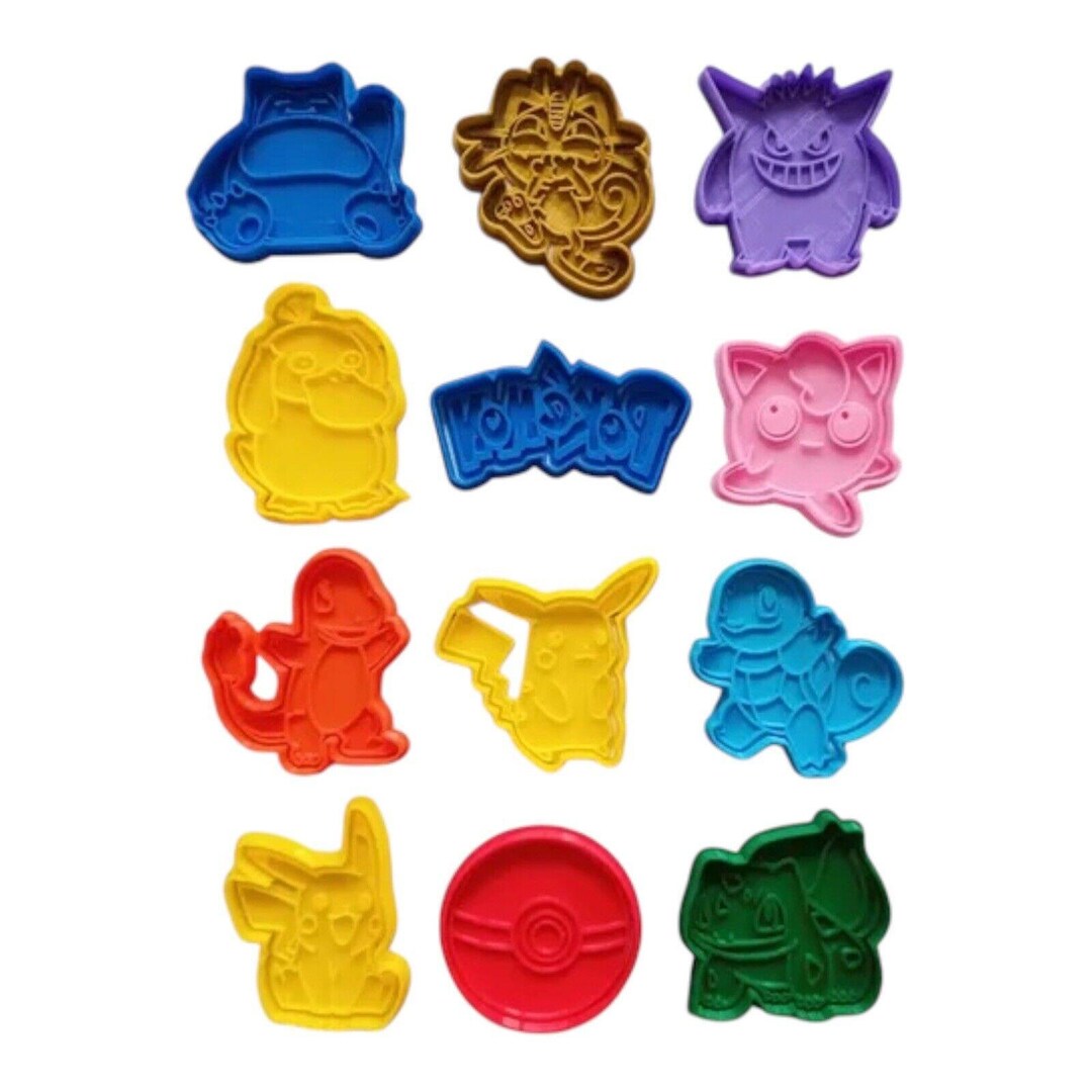 Pokemon Cookie Cutters Set. Pokemon Set Cutters. Pokemon Molds. Cookie ...