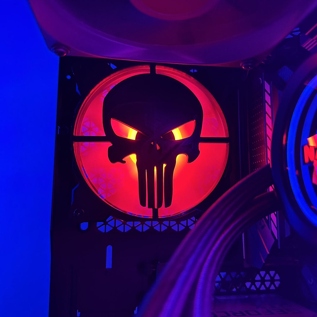 The Punisher PC Fan Grill / Computer Gamers Accessories - Etsy
