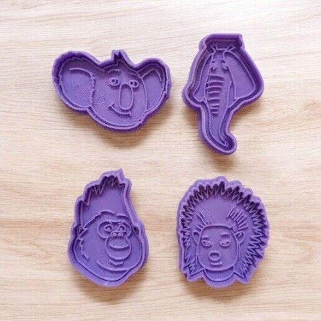 Sing Cookie Cutter. Play Dough Cutters. Molds of Sign Movie Characters ...