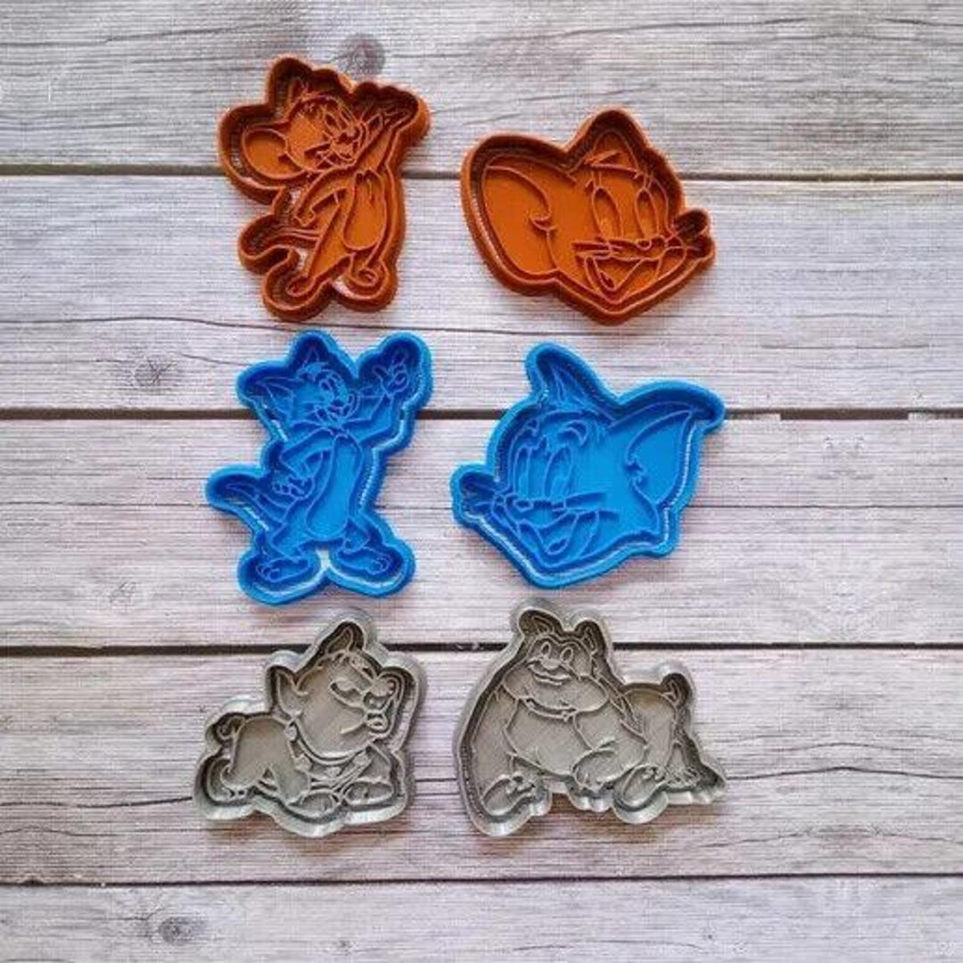 Tom and Jerry Cookie Cutter. Play Dough Cutters. Tom and Jerry Fans - Etsy