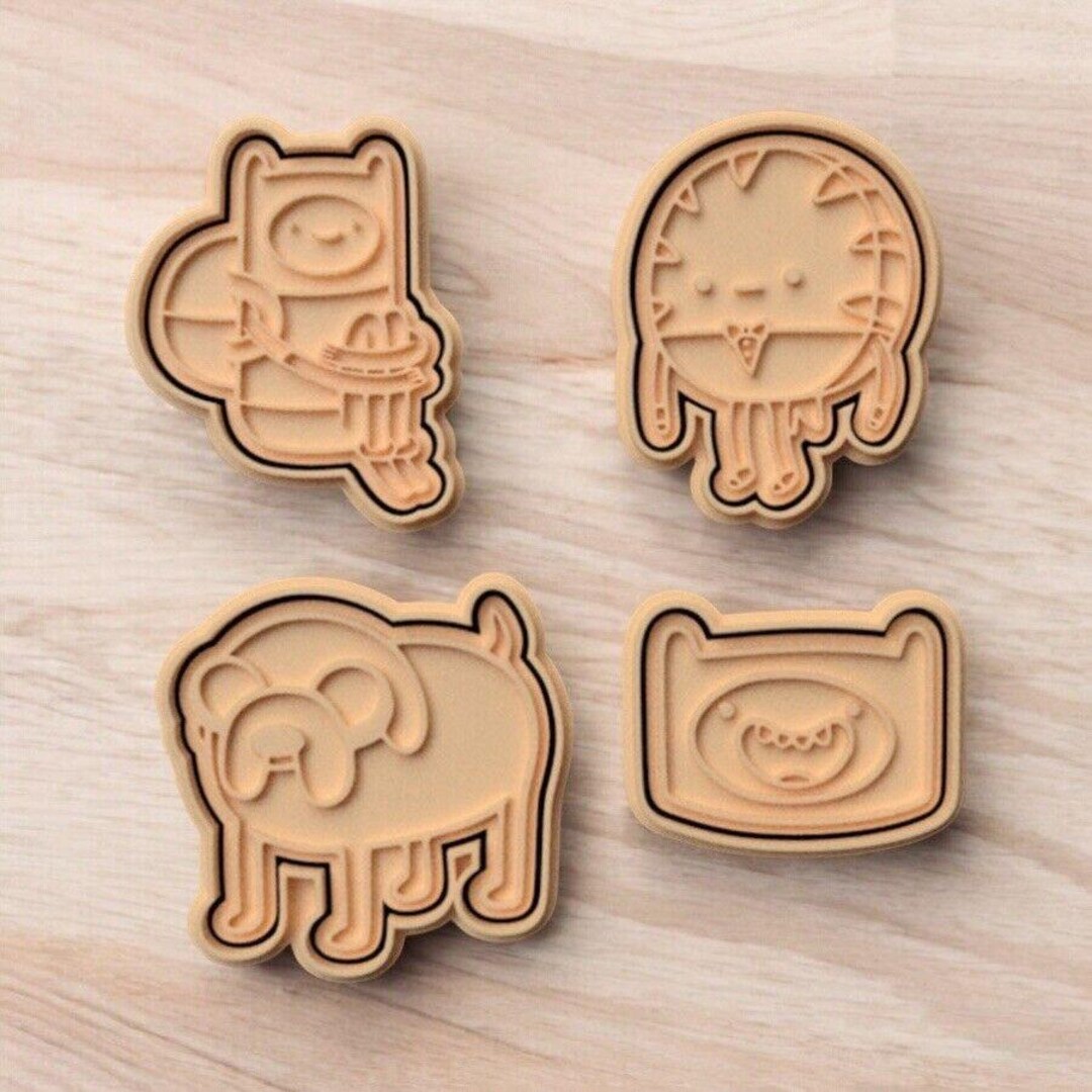 Adventure Time, Finn and Jake Cookie Cutters Set of 7. Molds. Cookie ...