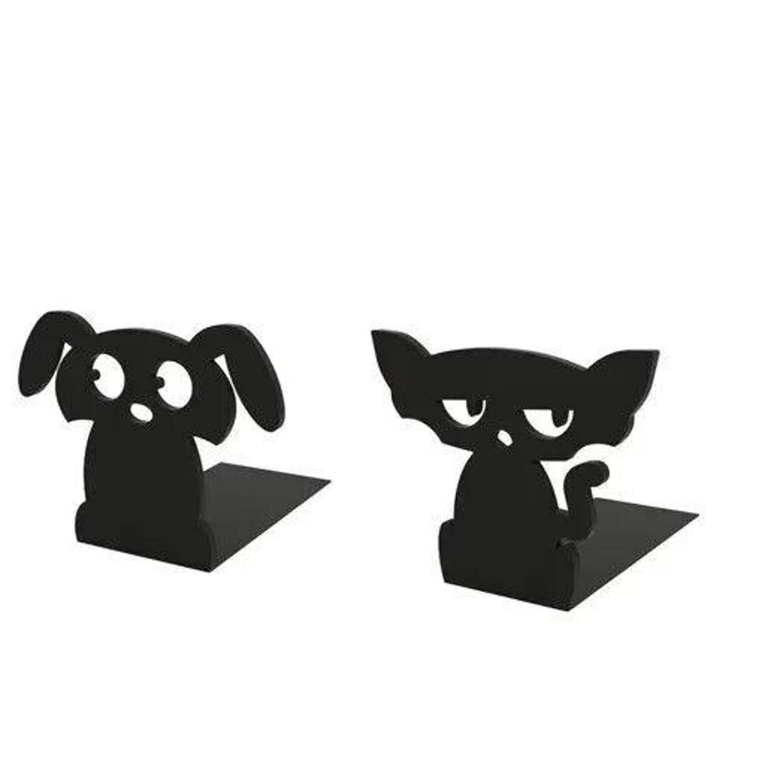 Cat and Dog Bookends. Cute Bookends for Pet Lovers - Etsy