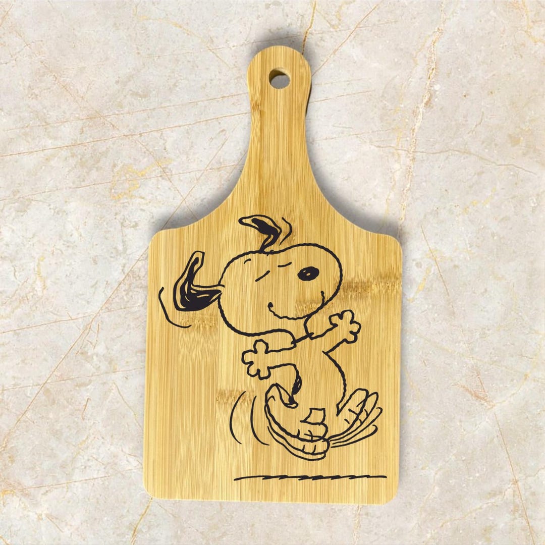 Cute Snoopy Bamboo Cutting Board 6x10.5 Wood Cute Cutting Board - Etsy
