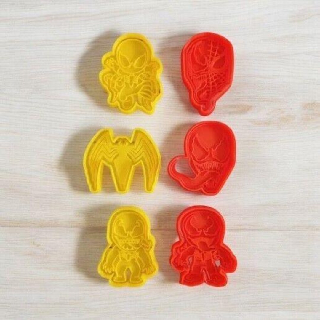 Spiderman Kids Molds Venom Cookie Cutters Perfect for Marvel Fans ...