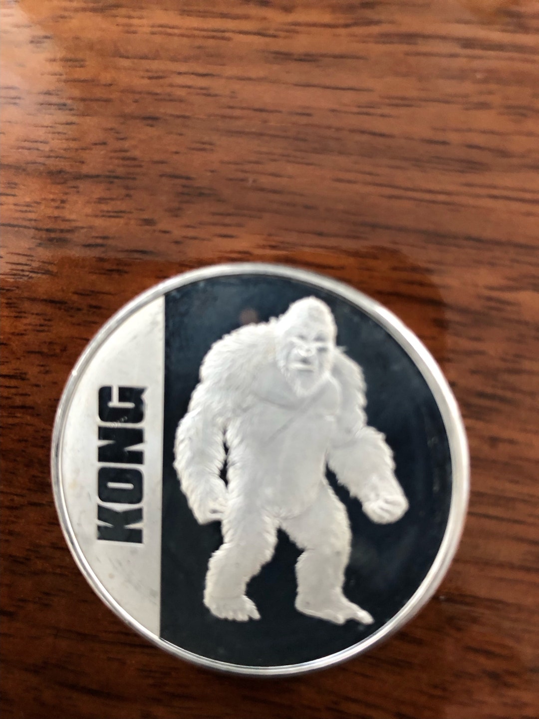 1 Oz Silver Coin. Kong V Godzilla Coin. 1 Troy Ounce of 999 - Etsy