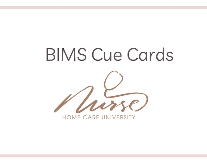 OASIS-E BIMS Cue Cards - Etsy