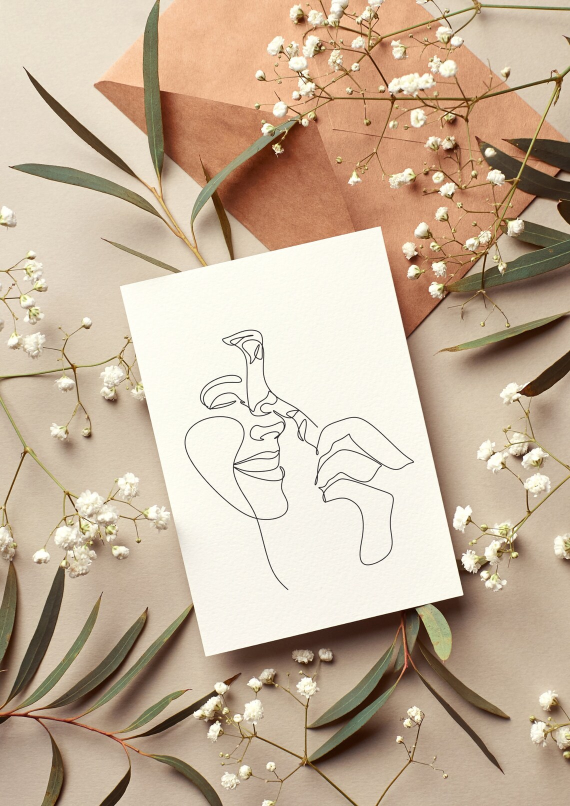 One Line Art Couple, DIGITAL DOWNLOAD, Line Art Couple, Minimal Wall ...