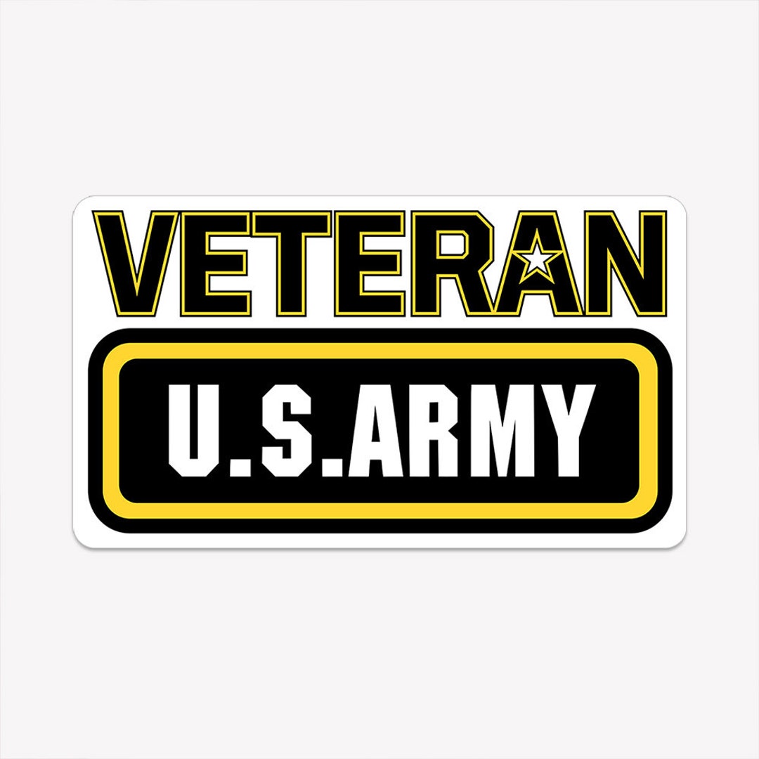 US Army Veteran - Vinyl Sticker or Magnet - Indoor or Outdoor - Etsy
