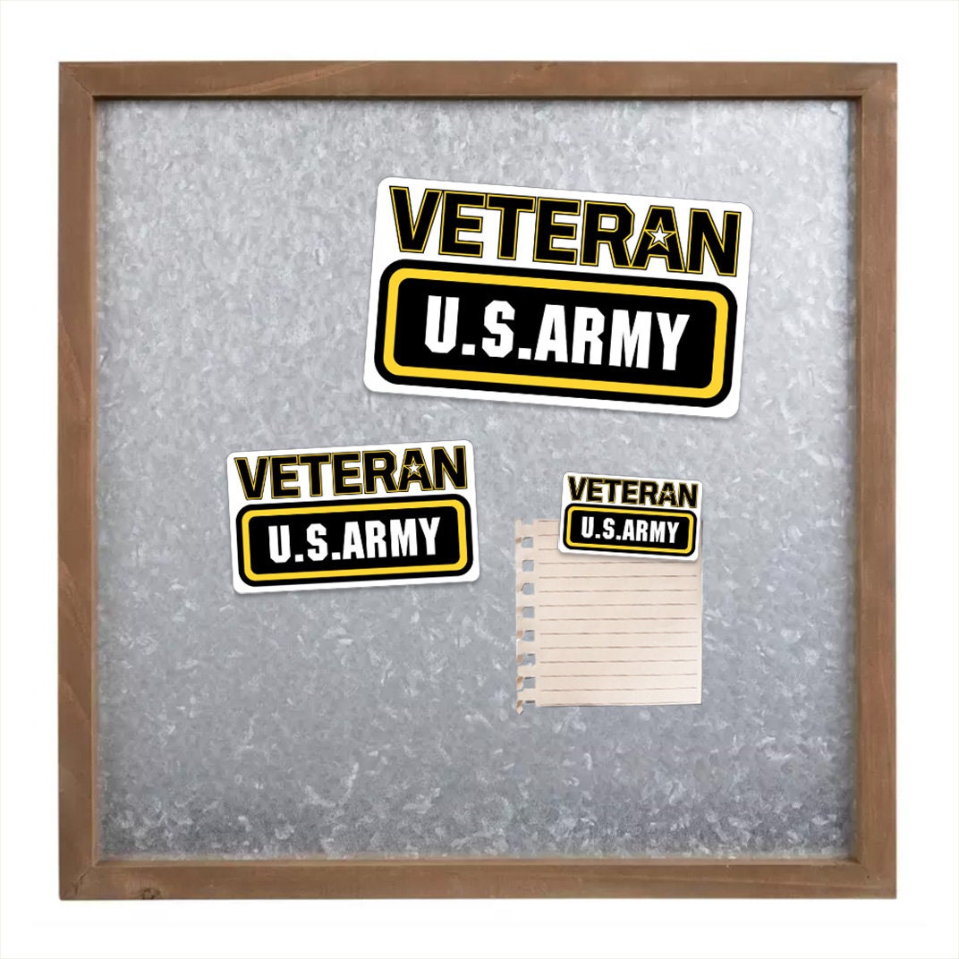 US Army Veteran - Vinyl Sticker or Magnet - Indoor or Outdoor - Etsy