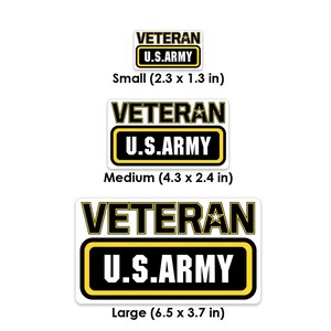 US Army Veteran - Vinyl Sticker or Magnet - Indoor or Outdoor - Etsy