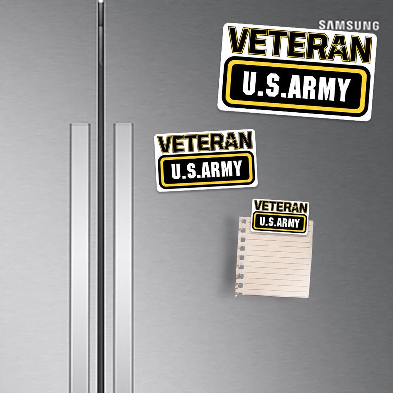 US Army Veteran - Vinyl Sticker or Magnet - Indoor or Outdoor - Etsy