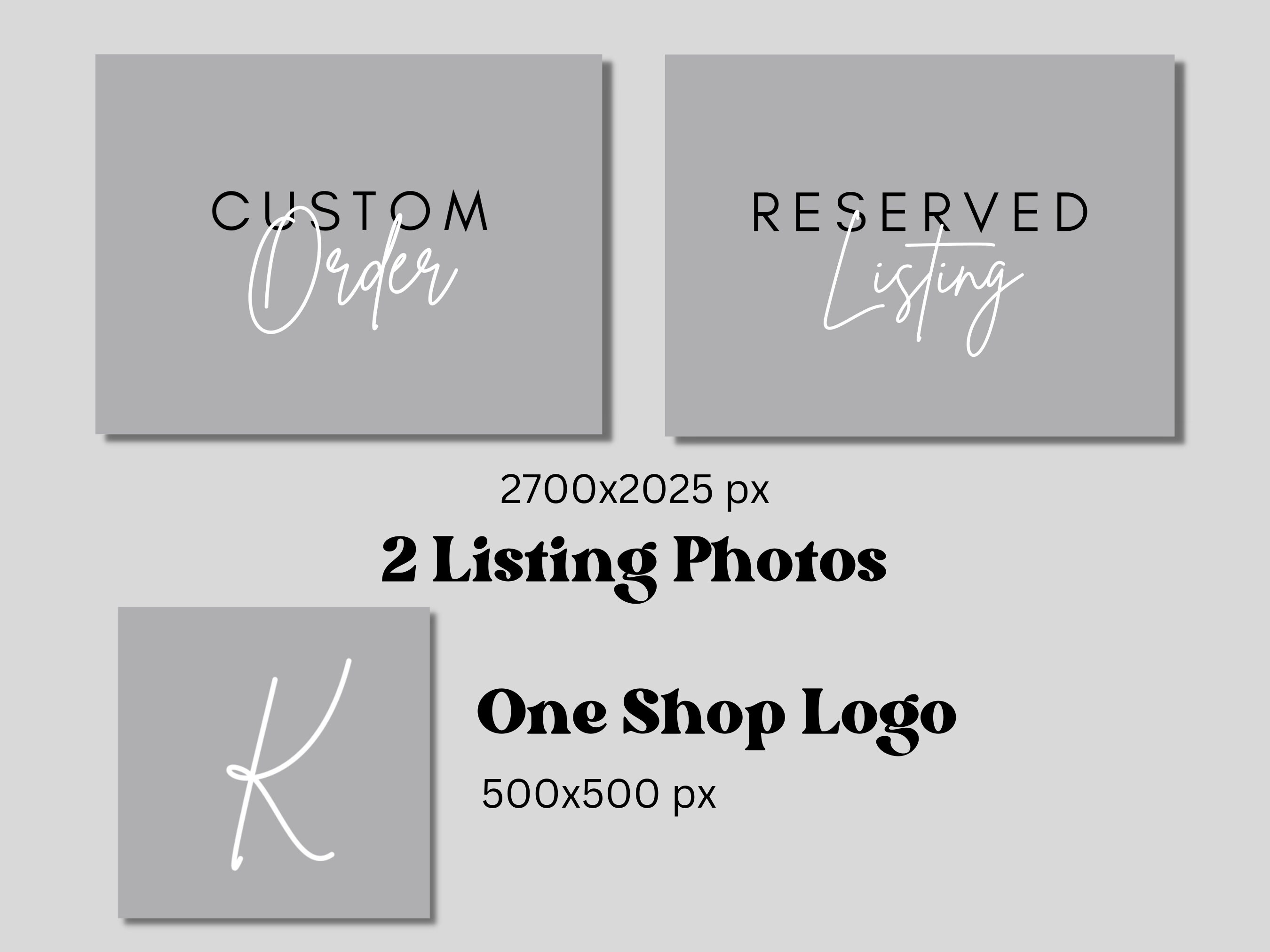 Blue Small Business Template Package, Etsy Shop Kit, Order Form ...