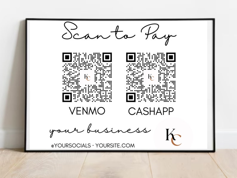 Scan to Pay Sign Template, Qr Payment Sign, Qr Code Sign, Payment Sign ...