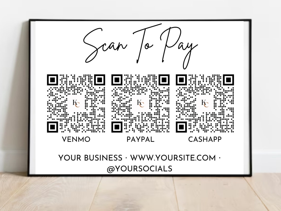 Scan to Pay Sign, Scan and Pay Signs, Payment Sign, Scan to Pay ...
