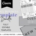 Blue Small Business Template Package, Etsy Shop Kit, Order Form ...