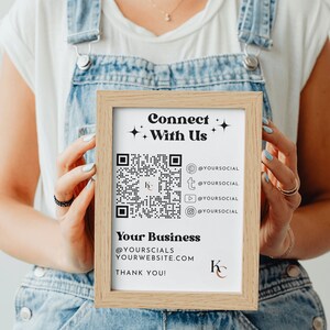 Qr Code Sign Template Bundle, Vendor Booth Sign, Craft Show Signs, Scan ...