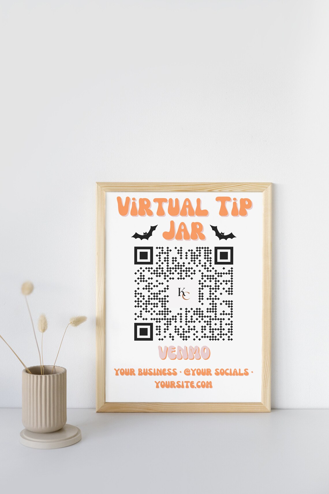 Halloween Virtual Tip Jar Sign Template, Cash App Tip Jar, Virtual Tip ...